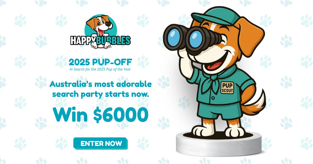 Vote for the Cutest Pup – Happy Bubbles Pup-Off 2025 🐶